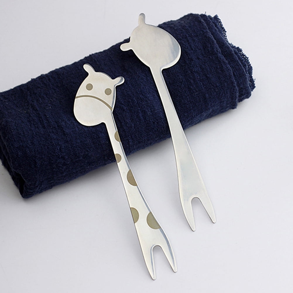 Dessert Forks Fruit Fork Giraffe Design Stainless Steel , Modern Design ...