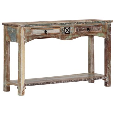 vidaXL Console Table Solid Reclaimed Wood - Walmart.com