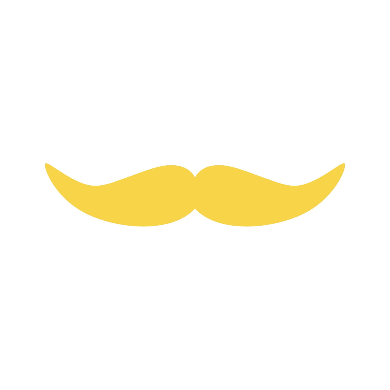 Mustache Sticker Decal Die Cut - Self Adhesive Vinyl - Weatherproof ...