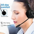 Trucker Bluetooth Headset, Wireless Headset with Mic for Work, Upgraded ...