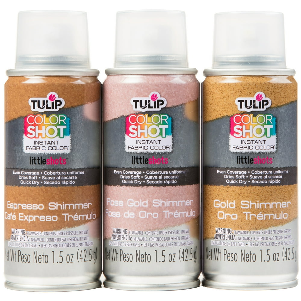 Tulip ColorShot Instant Fabric Color Spray 3/Pkg-Hot Sand - Walmart.com ...