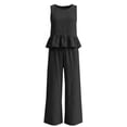 2 Piece Sets for Women Summer Daily Casual Outfit Sets Gauze Two Piece ...