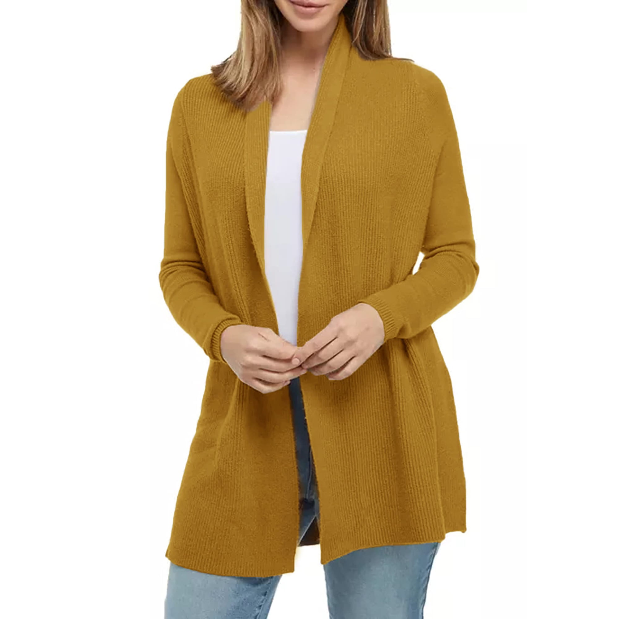 Delou Women's Lightweight Front Open Knit Cardigan Sweater Soft Autumn ... Delou Women's Lightweight Front Open Knit Cardigan Sweater Soft Autumn ...