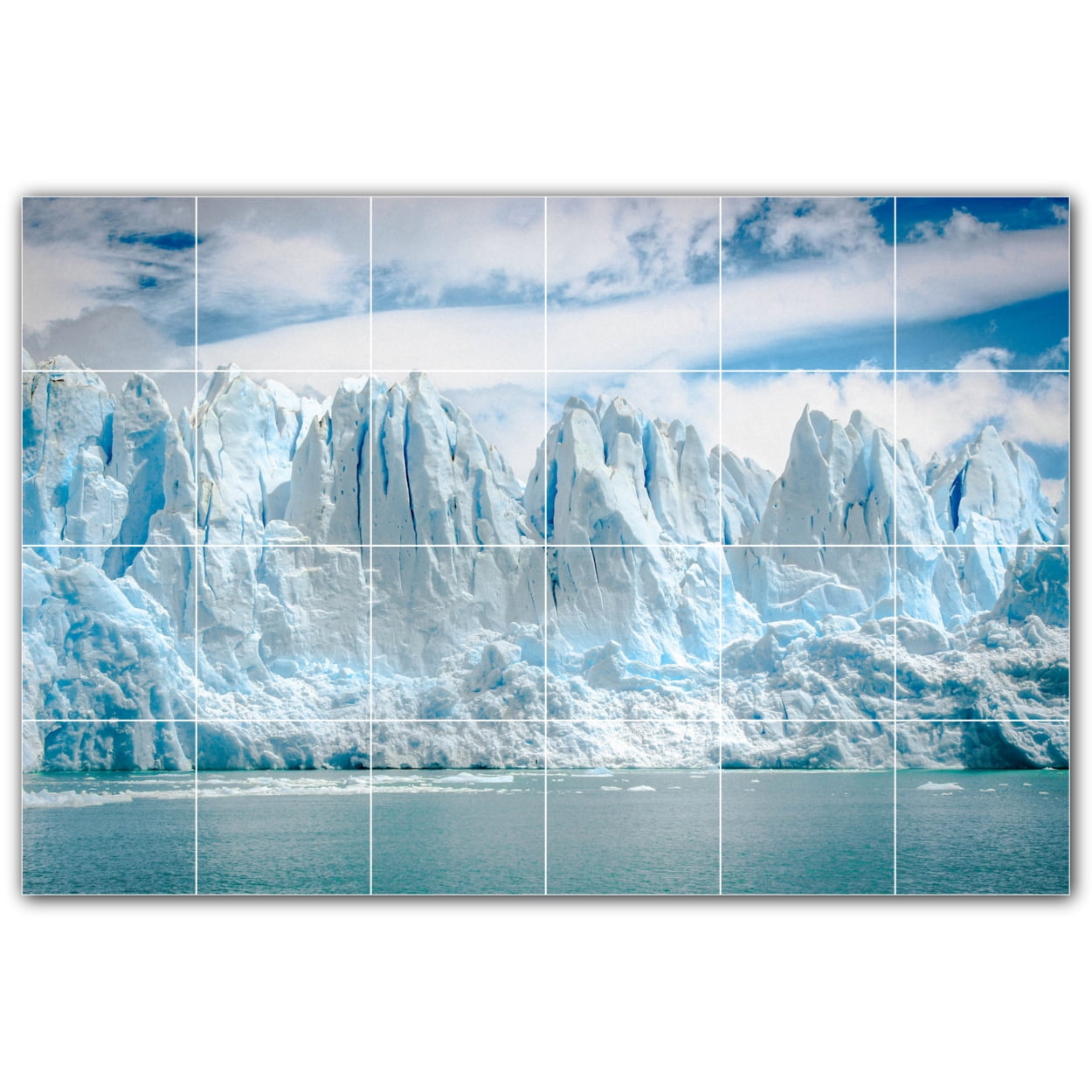 Picture-Tiles.com: Glacier Ceramic Tile Wall Mural WAL500721-64M. 36"W ...