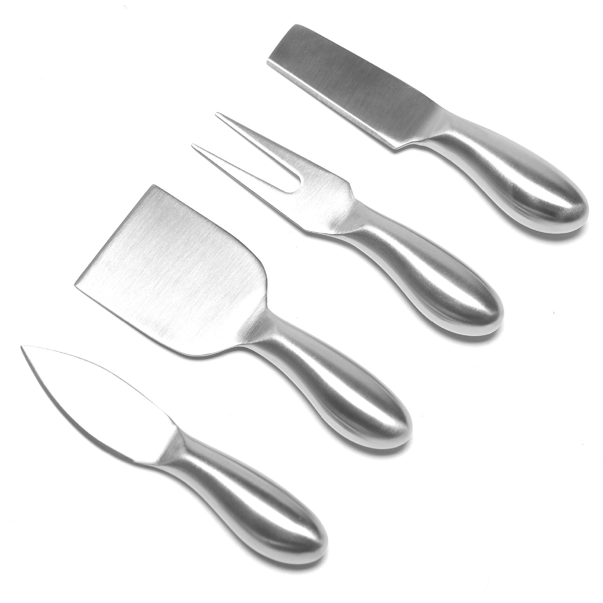 Duslogis 4 Pcs Stainless Steel Cheese Knife Set Cheese Slicer Cheese ...