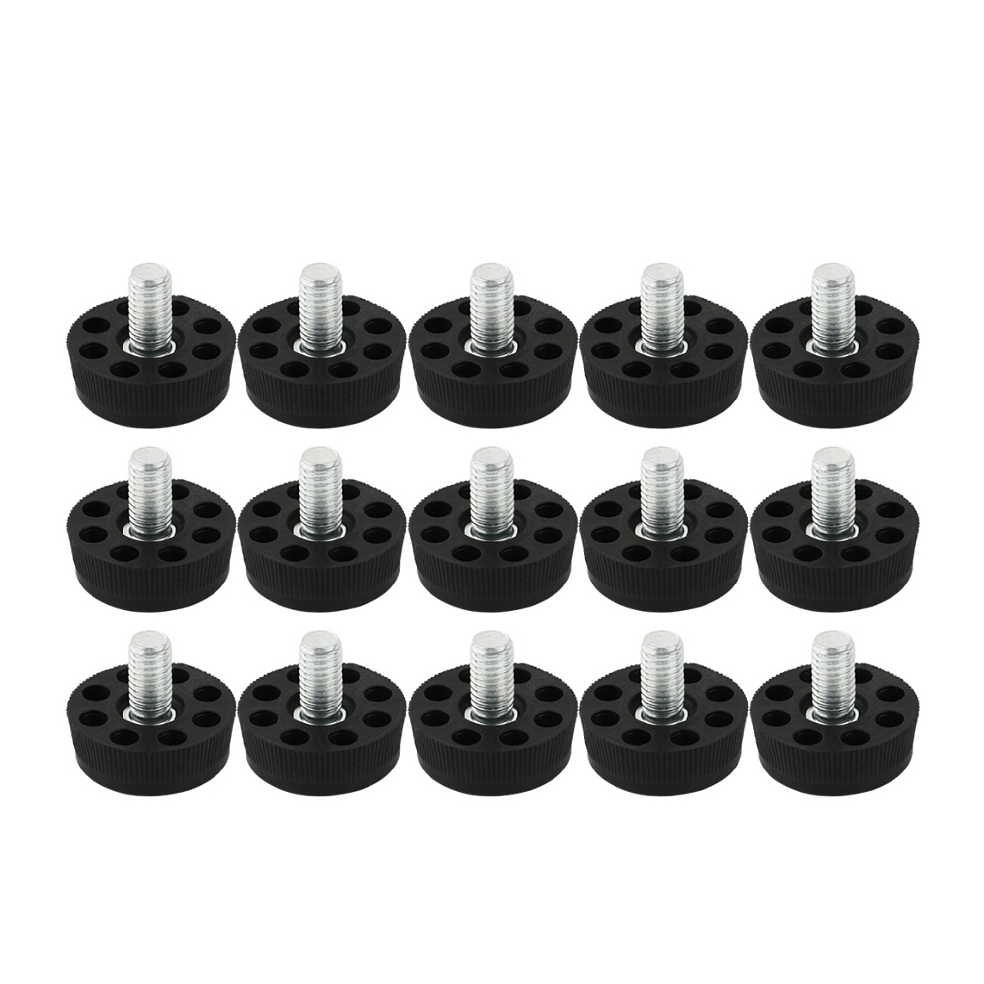 Unique Bargains M8 x 0.98'' x 1.18'' Leveling Feet Adjustable Leveler ...