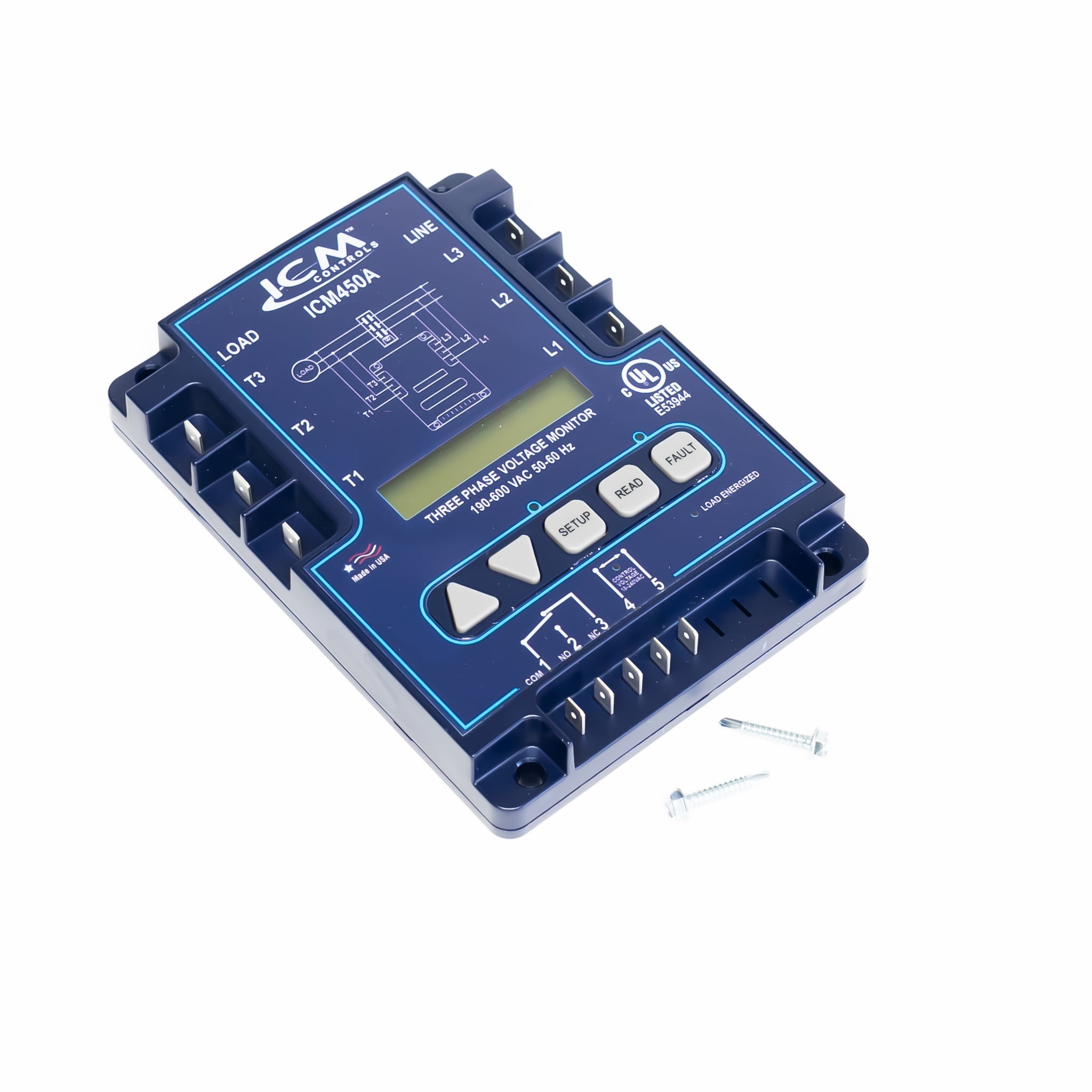 ICM Controls Programmable 3 Phase Line Voltage Monitor ICM450A ...