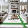 Area Rug 72×108in, St. Patrick's Day Lucky Quote Green Clover Leaf ...
