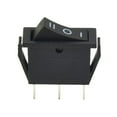 On-Off-On Rectangle Rocker Switch 3 Position Spdt Black For Car Dash ...