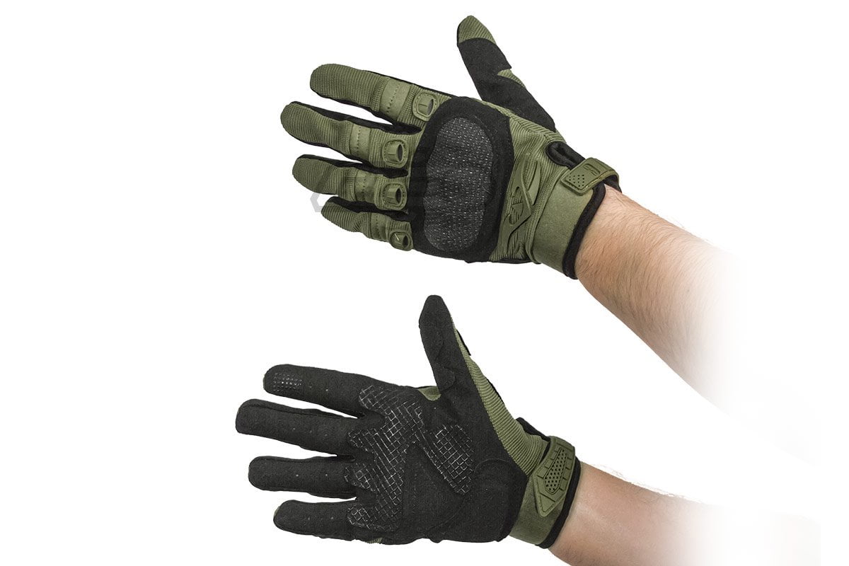Valken Zulu Hard Knuckle Gloves ( OD Green / Medium ) in Olive ...