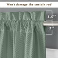 OVZME Ivy 3D Embossed Window Valance Green Curtains, 60x14 Inches 1 ...