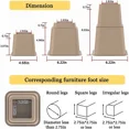 SEISSO Stackable Bed Risers Adjustable Furniture Risers Heavy Duty ...