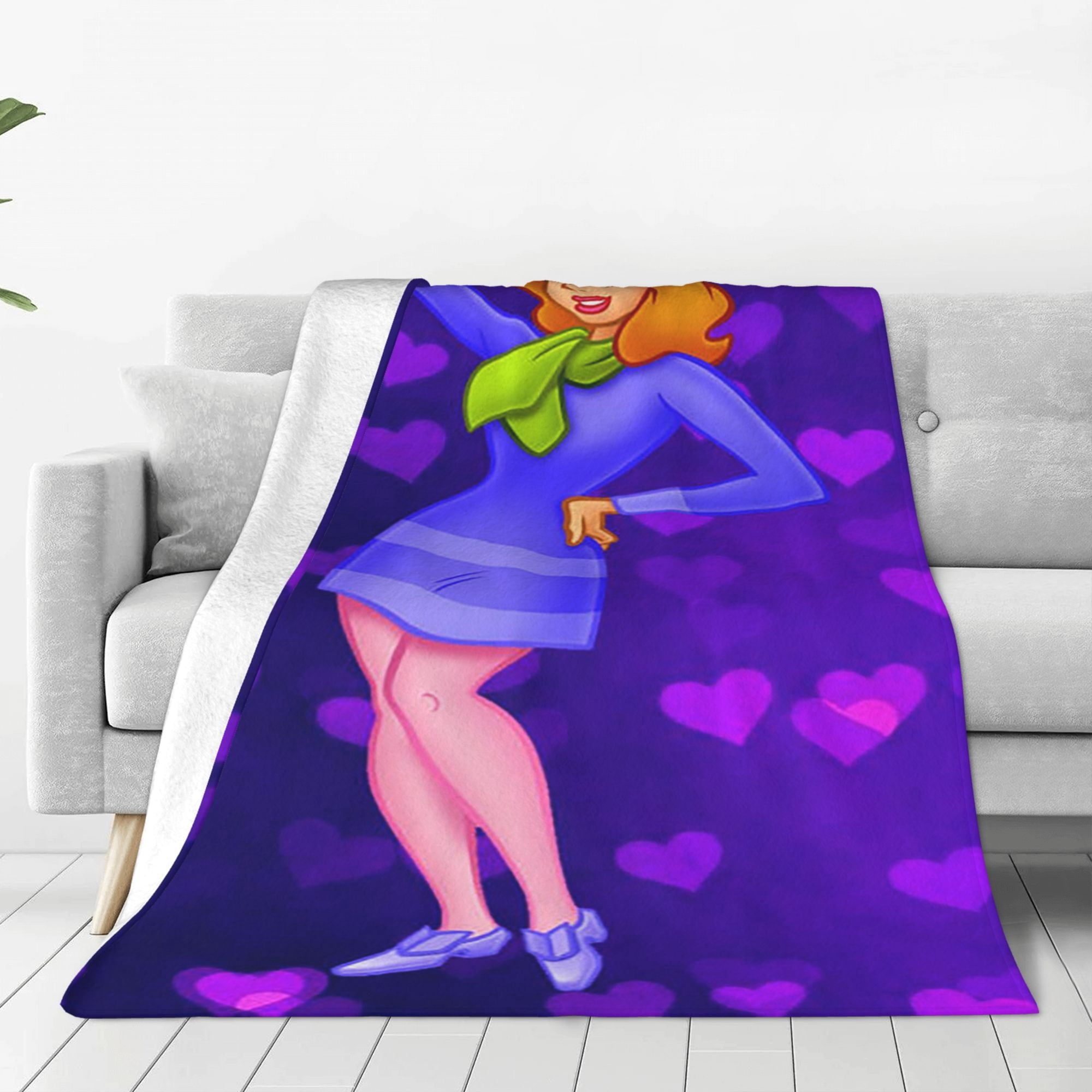 Click here for Eraeiwok Scooby Daphne Soft Lightweight Bed Blanke... prices