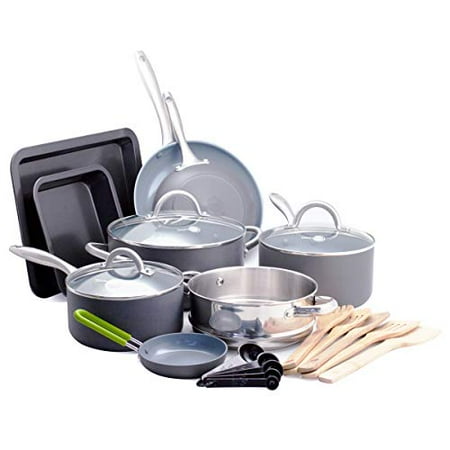 GreenPan Lima Ceramic Non-Stick Cookware Set, 18pc | Walmart Canada