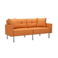 Futon Sofa Bed, 3 in 1 Sleeper Futon Couch Bed with Adjustable Backrest ...