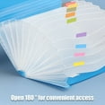 File Folder, 13 Pockets, A6 Documents With Tabs And Bungee Closure Ring ...