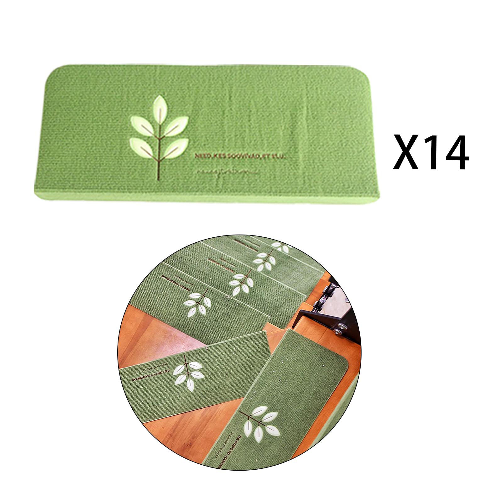 14 Pieces Slip Stair Self- Stair Rugs Stairs Treads Step Mats for ...