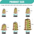 170PCS Threaded Inserts Nuts,6 Sizes Wood Threaded Insert Kit,Furniture ...