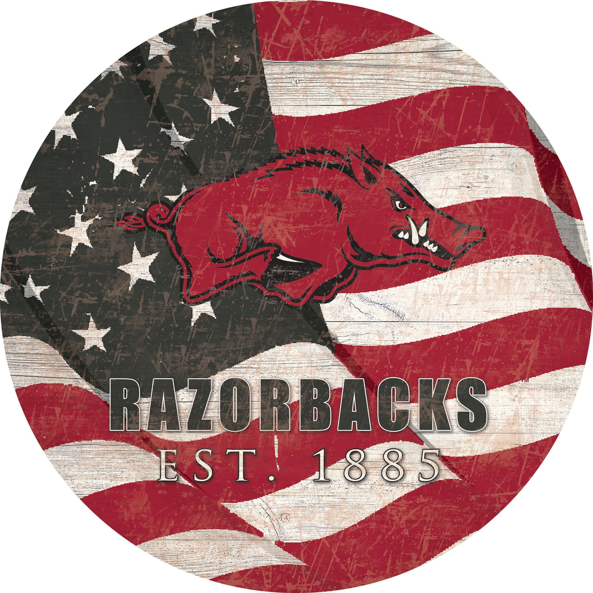 Arkansas Razorbacks 12" Team Color Flag Sign - Walmart.com - Walmart.com
