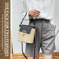 Black Mini Straw Bucket Crossbody Purse for Women, Summer Simple Casual ...