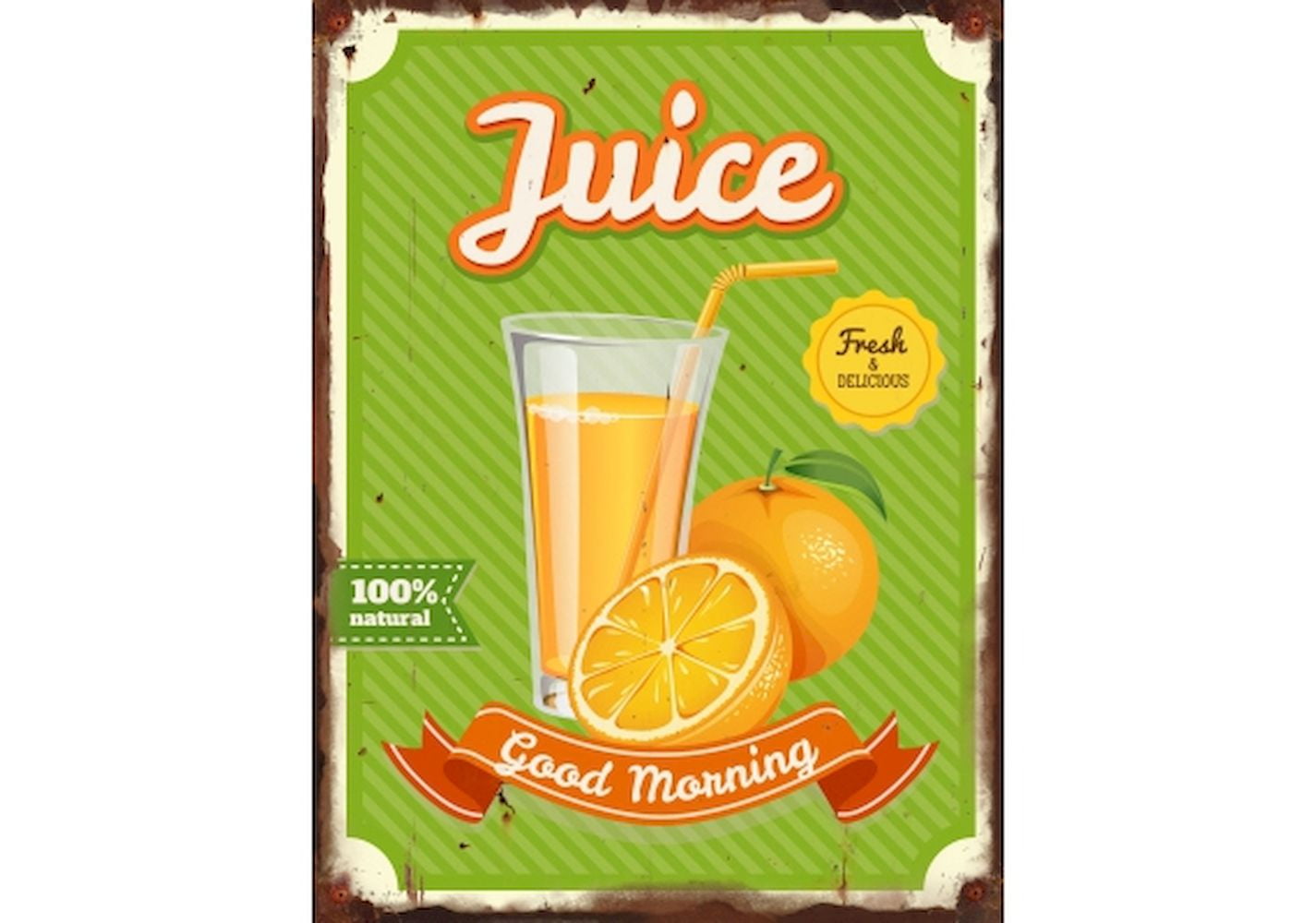 "Fresh Juice " Wooden Sign - Walmart.com