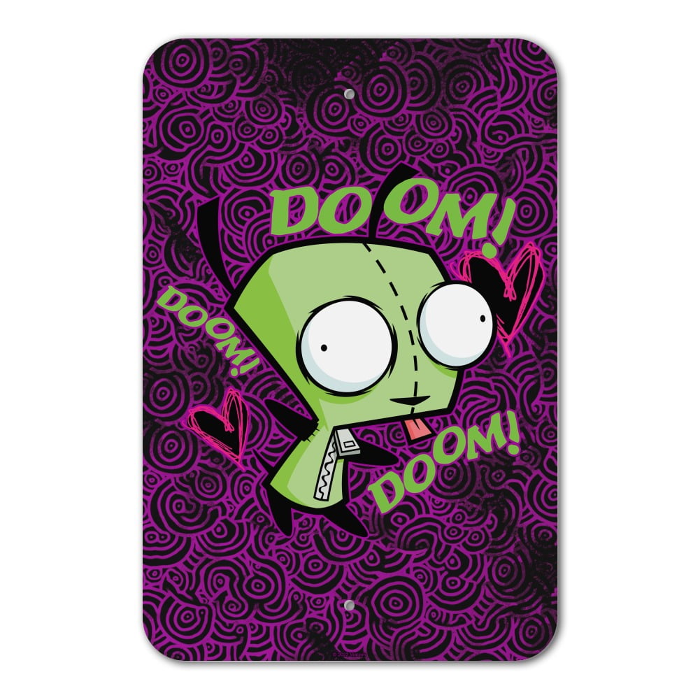 Invader Zim Gir Doom Dance Home Business Office Sign - Walmart.com