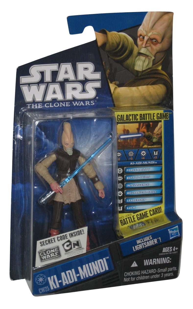 Star Wars Clone Wars Animated Ki-Adi-Mundi Action Figure CW25 - Walmart ...