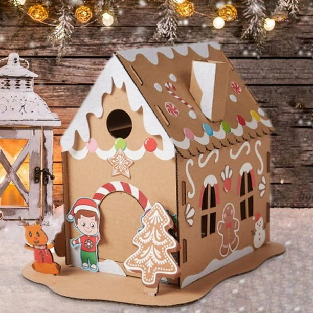 Proyecto de casas de Navidad DIY, colección de arte, Kits de manualidades tempranas, Kits de ...