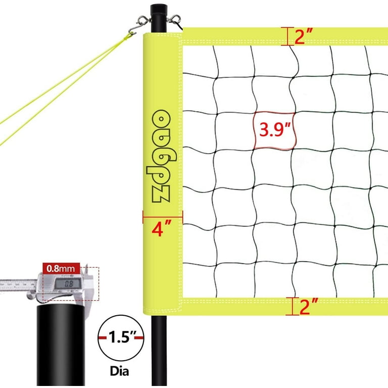 Beach Volleyball Net Dimensions