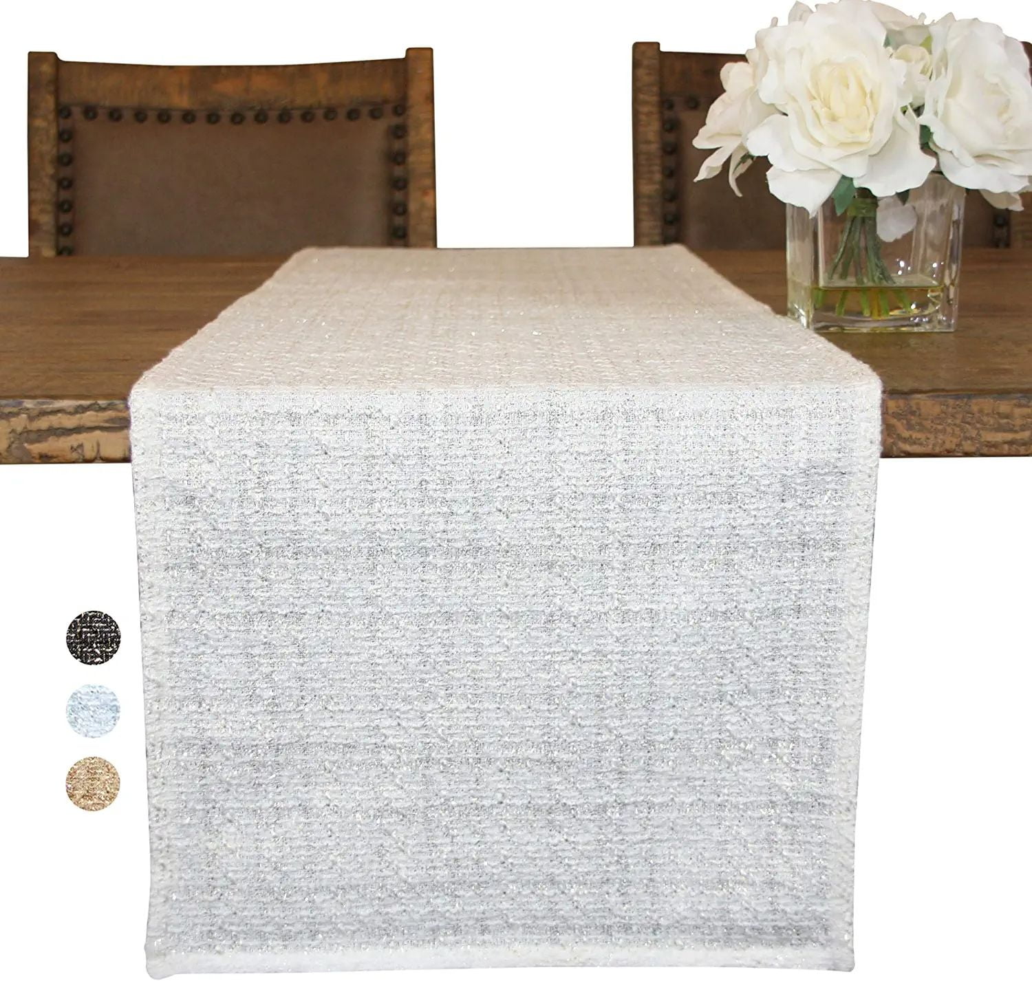 Tweed Table Runner, Large 14 x 72-inch Fall Runner for Dining Table and ...