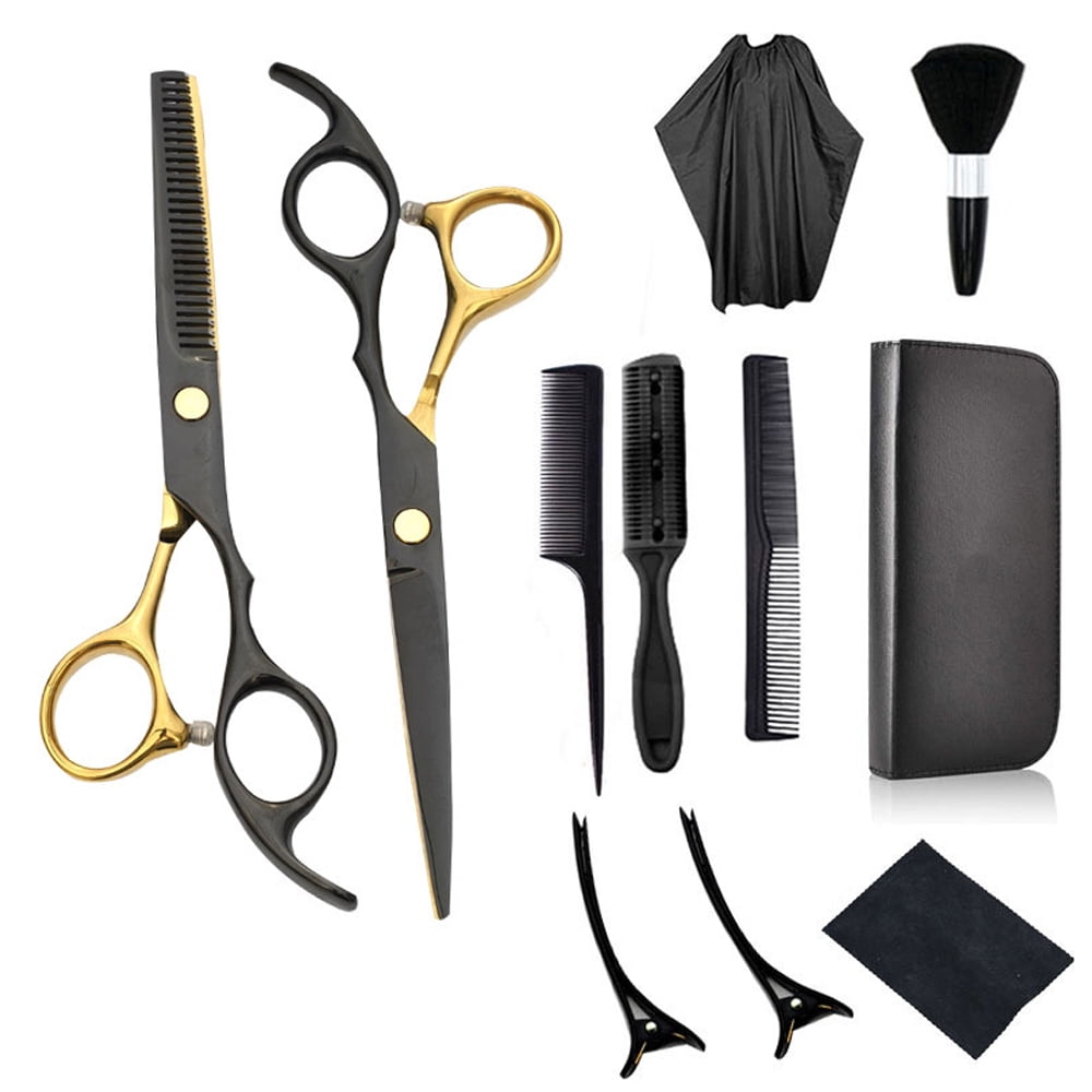 Hair Cutting Scissors Kit, Professional Barber Shears Set with Hair Scissors Thinning Shears ...