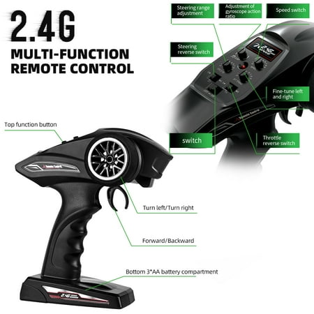 RC Drift Car 1/18 RC Car 2.4GHz 4WD 30km/h RC Race Car Full Scale High ...