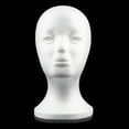 SPRING PARK Styrofoam Wig Heads Female Foam Head Mannequin Manikin ...