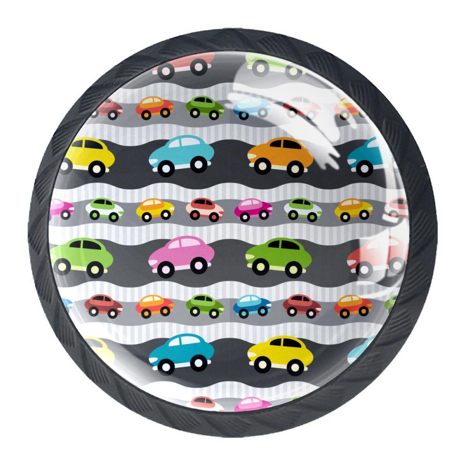 4 Pcs Colorful Car Knobs for Kitchen Cabinet Cupboard Dresser Bookcase ...