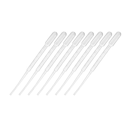 30 Pcs 3ml Disposable Pasteur Pipettes Test Tubes Liquid Drop Droppers ...
