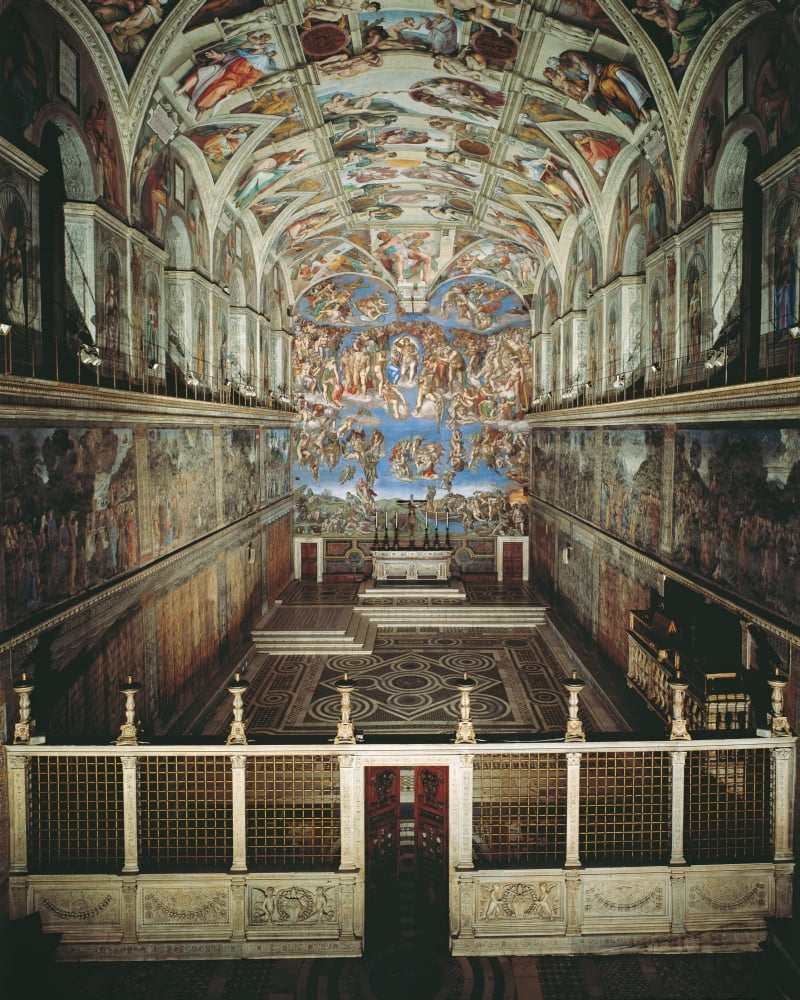 Sistine Chapel (Cappella Sistina) Poster Print (18 x 24) - Walmart.com ...