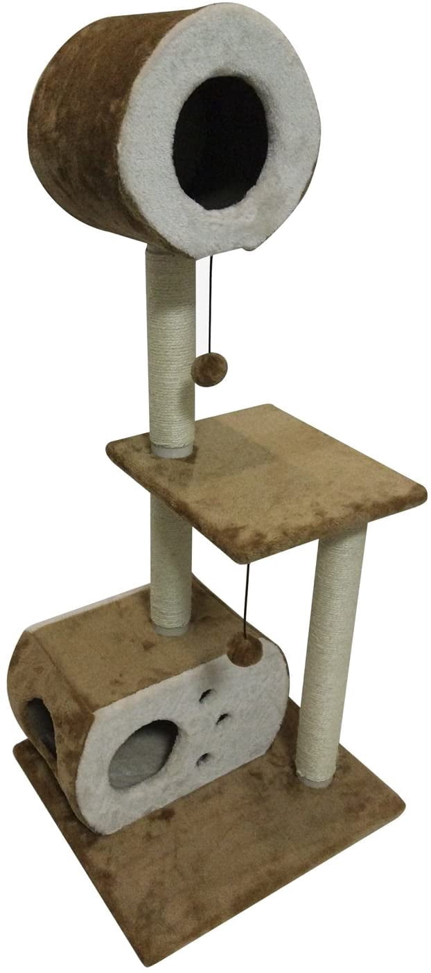Penn-Plax Three Story Cat Tree With Hideaways, Scratching Posts, and ...