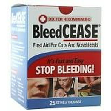 BleedCease First Aid for Cuts and Nosebleeds Sterile Packings 25 ea HSA ...