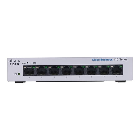 Cisco Business 110 Series 110-8T-D - Switch - unmanaged - 8 x 10/100 ...