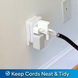 Cable Keeper Cord Organizer, 10-Foot Adjustable Cord Cover, TV ...