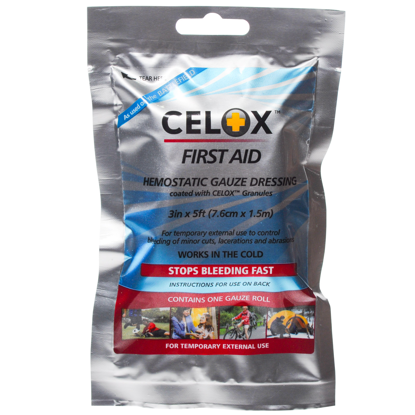 Celox Blood Clotting Gauze Roll 3" x 5 Yard - Walmart.com