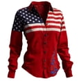 4th Of July Womens Tops Patriotic Print Fourth Of July Holiday Comfy ...