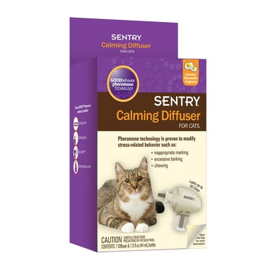 SENTRY Portable Calming Pheromone Diffuser Pack for Cats, Helps Reduce ...