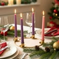 LIDUI-Chengu 1 Pcs Christmas Advent Candle Holder Xmas Metal Advent ...