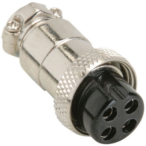 4 Pin CB Ham Radio Microphone Female Plug - Walmart.com - Walmart.com