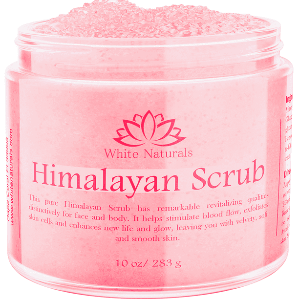 Himalayan Pink Salt Scrub, The Perfect Gift for Women, Face & Body ...