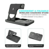 KIQ 15W 4in1 Wireless Charger, ABS PC Charging Station Cradle Dock Pad ...