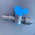 3pcs 16mm Pipe Connectors Ball Valve Irrigation Drip Hose Nut Lock ...