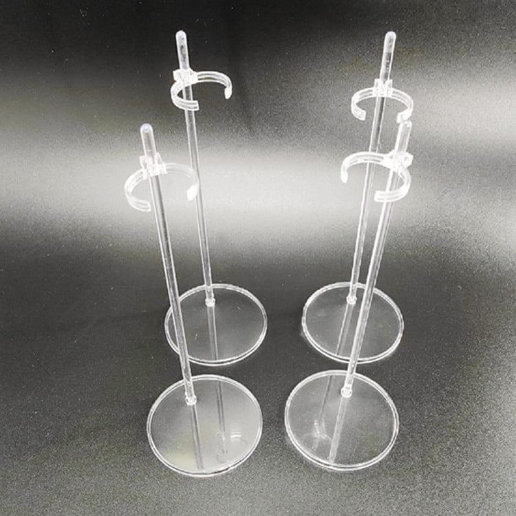 4pcs Doll Stands Clear Doll Support Display Holder Action Figure Stand ...