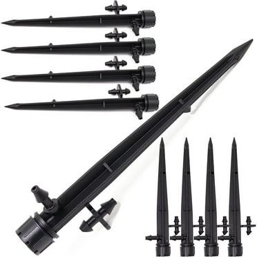 UKLL-(25-Pack) - 1/4" Inch Universal Barbed Drip Emitter - Adjustable ...